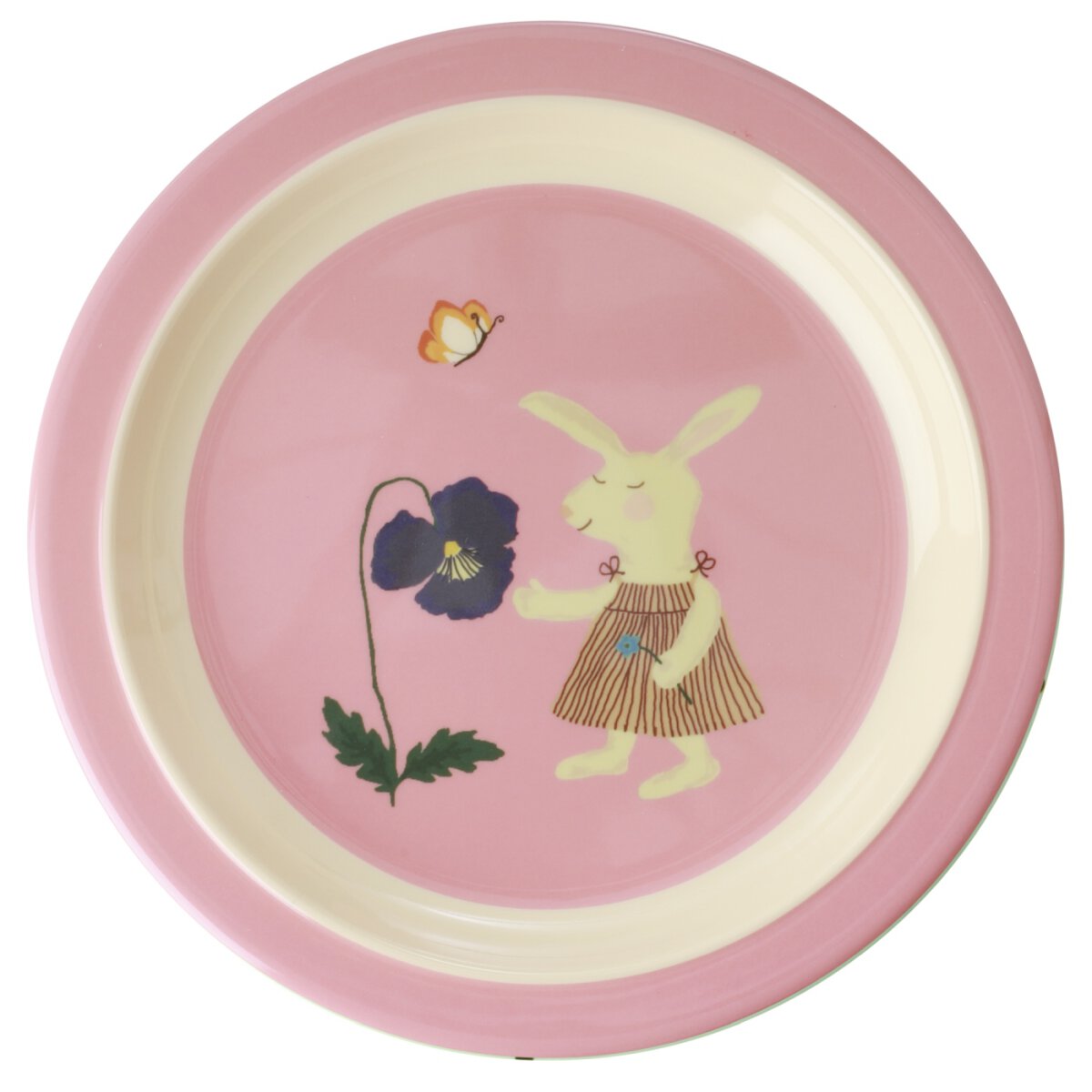 Rice Melamin Teller Bunni Pink, 8,95